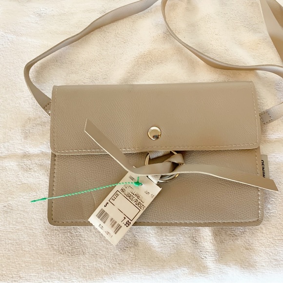 Miniso | Bags | Miniso Small Purse With Shoulder Strap Nwts Tan Multi ...